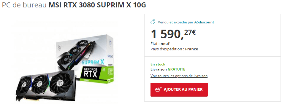 NVIDIA GeForce RTX 3080: Etat des Stocks et Précommande, où et quand ...